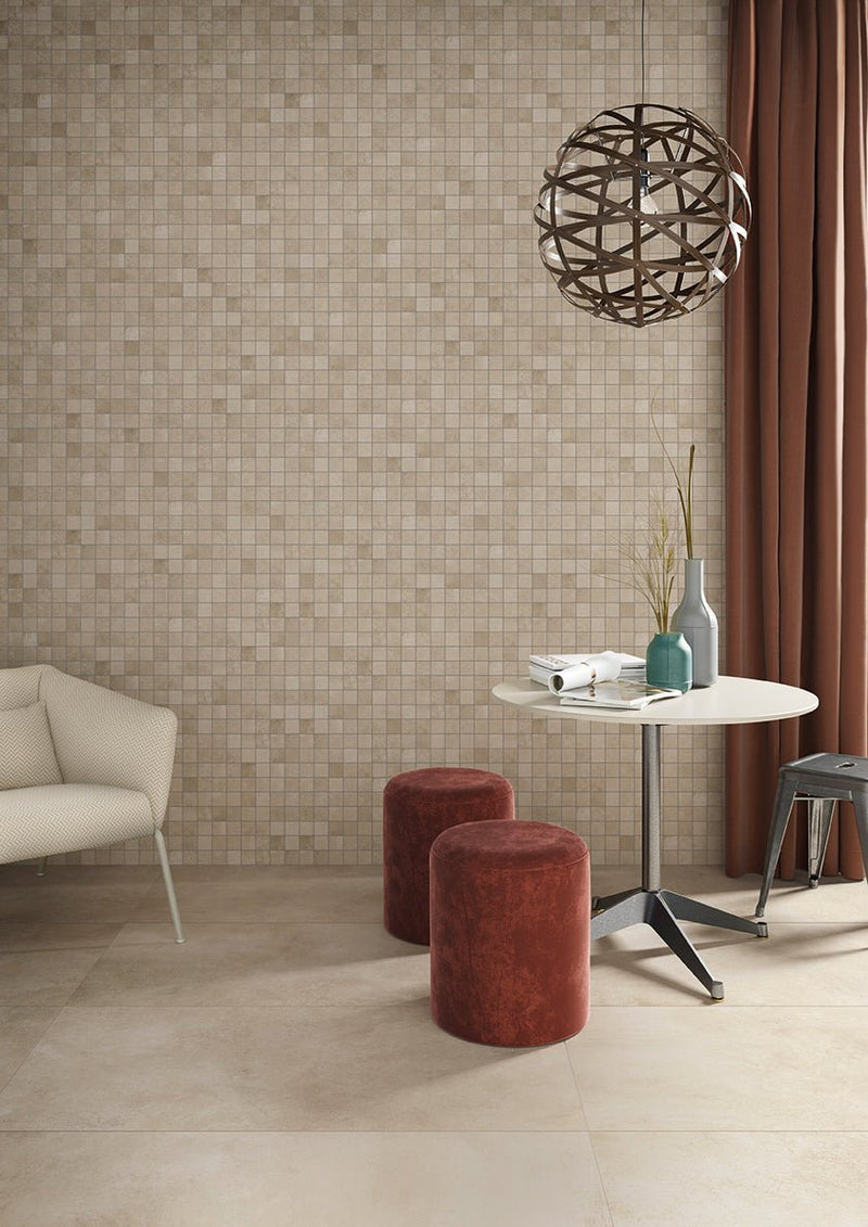 Piso Beige de concreto I.mat - Area | Interni