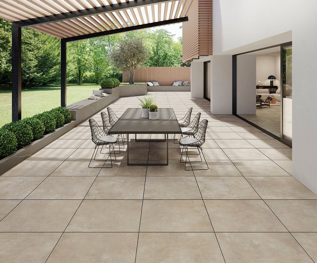 Piso Beige de concreto I.mat - Area | Interni