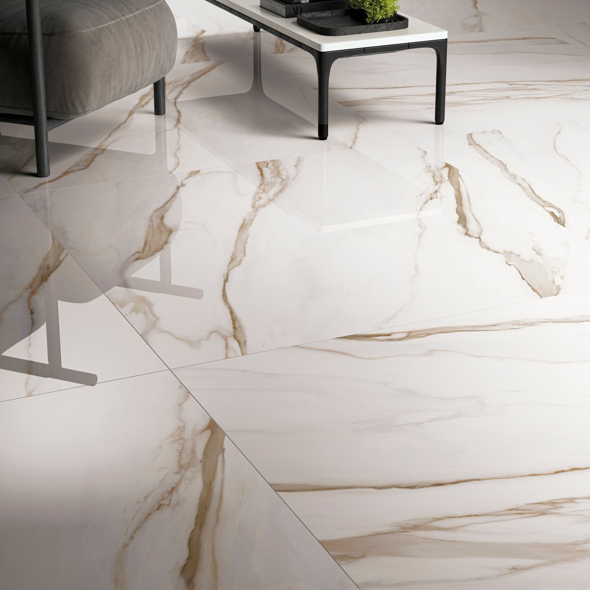 Piso tipo Mármol Prestigio - Calacatta oro | Interni